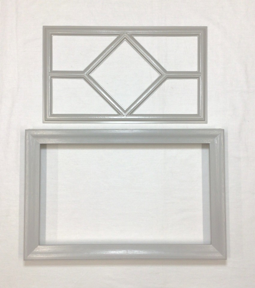 Gray Amarr Garage Door Window Kit Short Panel Frame Insert Grills Glass ...