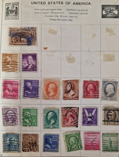 United States of America Post Stamps USA Figures Landmarks Rare ...