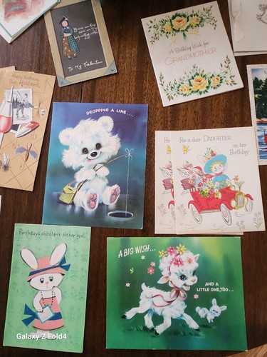 Vintage Lot Of Greeting Cards Unused Perfect Few No Envelopes | eBay