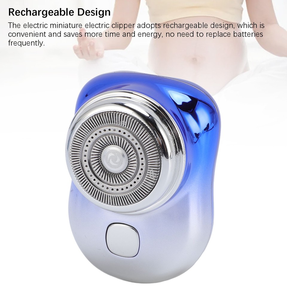 Blue Miniature Electric Trimmer Portable Digital Display Pocket ...