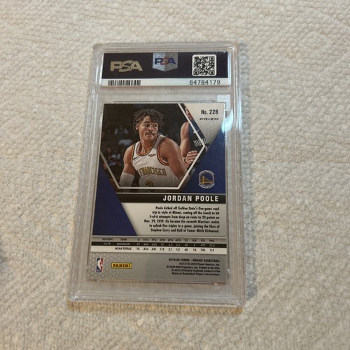 2019-20 Panini Mosaic Jordan Poole #228 Reactive Blue Rookie Card RC ...