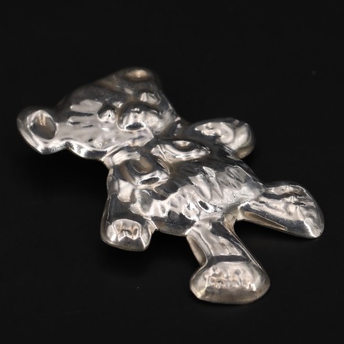 VTG Sterling Silver - Teddy Bear Animal Repousse Necklace Pendant - 9 ...
