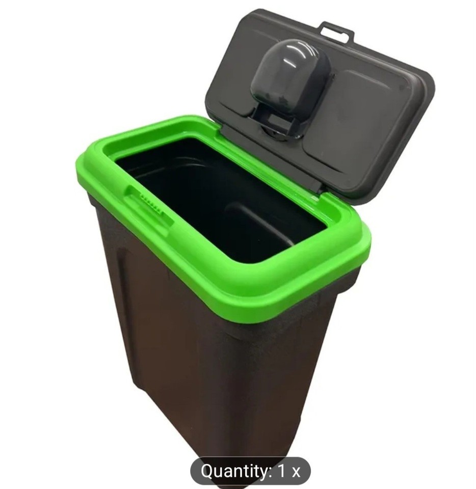 30L- 2 in 1- Large Air Tight 15kg Strong Pet Food Storage With Food ...