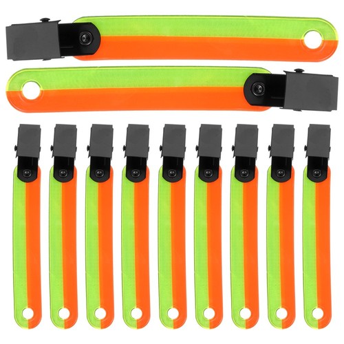 12 Pcs Fluorescent Tape Clip Double-sided Reflective Trail Markers | eBay