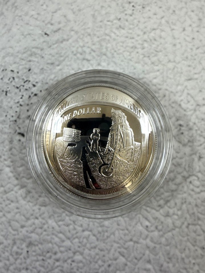 2019 P APOLLO 11 50th ANNIVERSARY COMMEMORATIVE PROOF SILVER DOLLAR ...