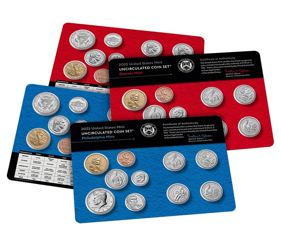 2025 US Mint Uncirculated Set - Philadelphia and Denver Mint Coins | eBay