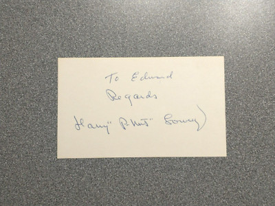 HARRY PEANUTS LOWREY 1942 CUBS DEBUT SIGNED AUTOGRAPHED INDEX CARD ...