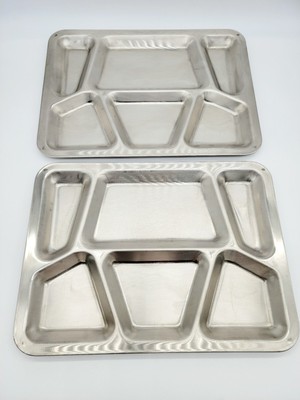 USN Military Metal Divided Food Serving Trays Carrolton Co 1950's | eBay