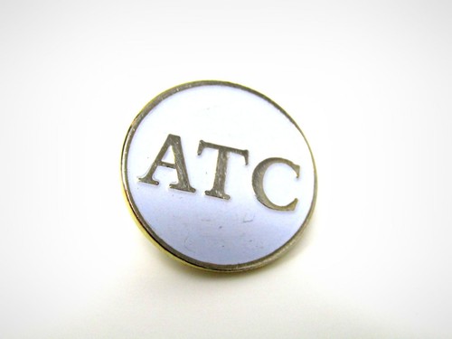 Vintage Collectible Pin: ATC White Logo Design | eBay