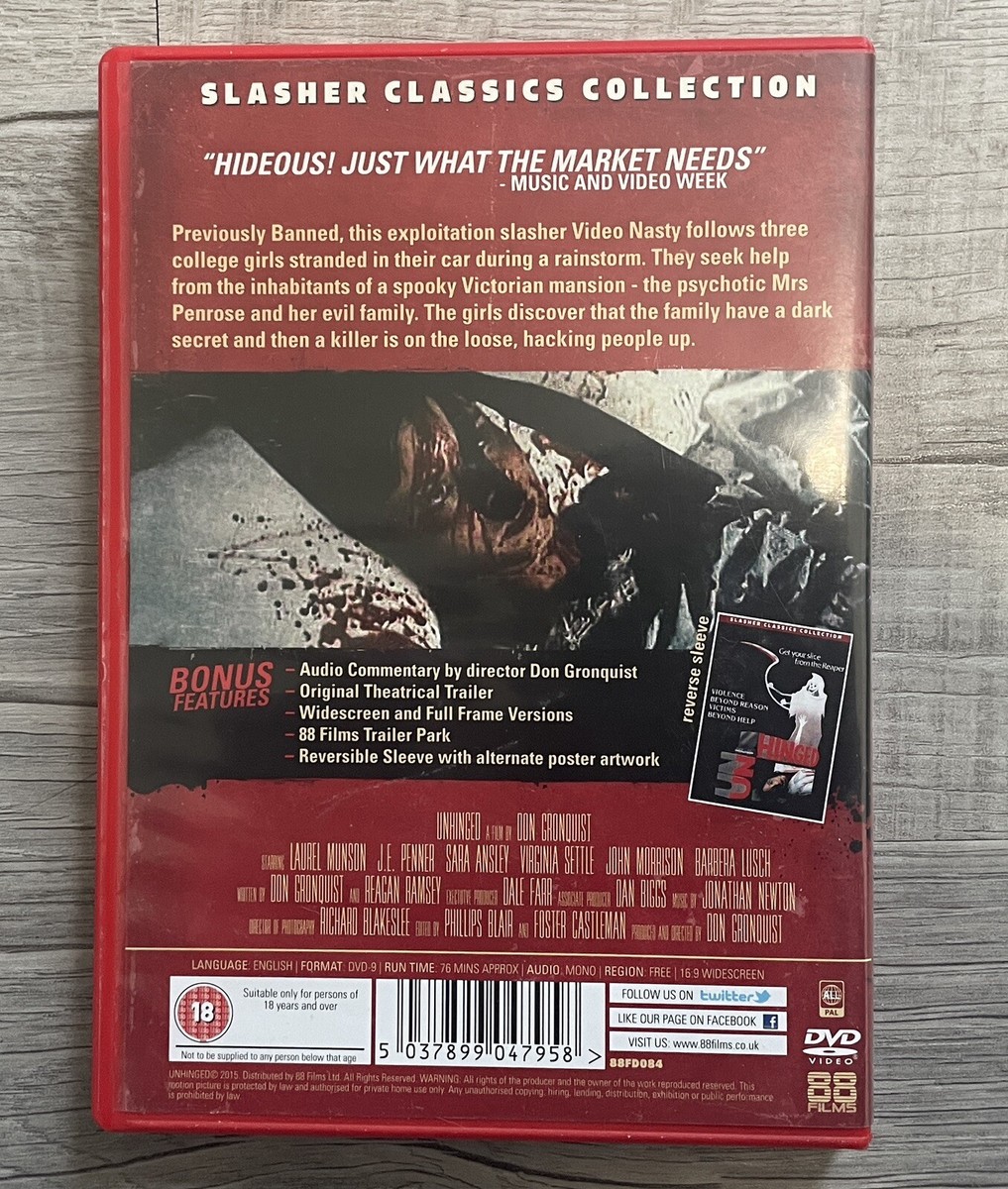 Unhinged 1982 Horror Movie