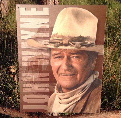 John Wayne Stage Coach Metal Sign Tin Vintage Garage Decor Old Rustic ...