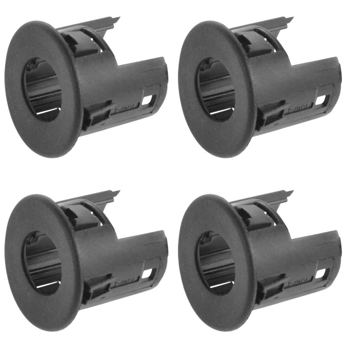 OEM Rear Bumper Parking Assist Sensor Bezel Black Plastic Set of 4 for ...