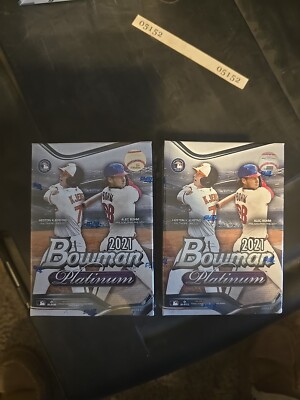 NEW 2021 Bowman Platinum MLB Blaster Box’s Factory Sealed (2 BLASTER ...