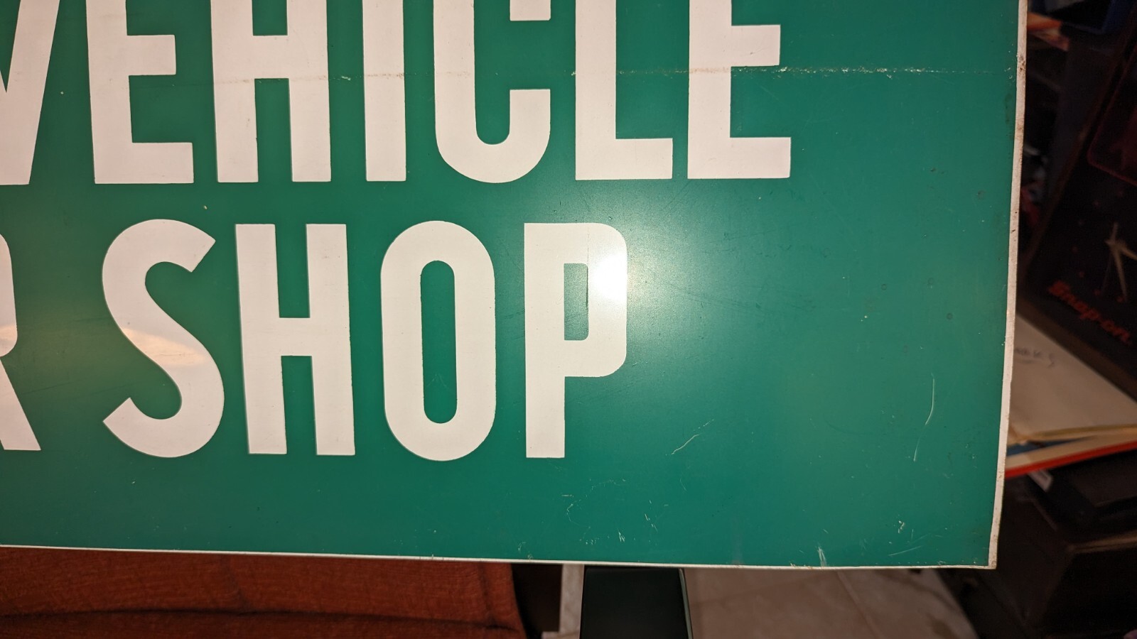 Vintage New York State Official Motor Vehicle Repair Shop Sign single ...