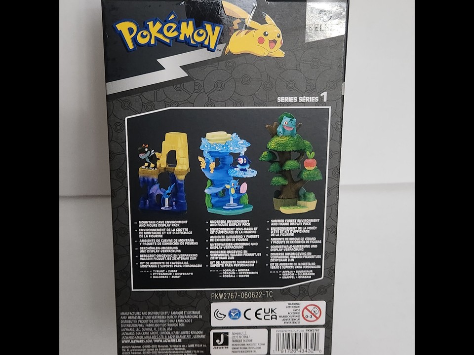 Jazwares Pokemon Select Cave Environment Play Set with Tyrunt and Zubat ...