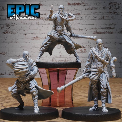 Epic Miniatures Fantasy - ELEMENTAL MONK Dungeons and Dragons DnD ...