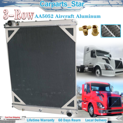 3 Rows Radiator For 2008-2015 Volvo VNL VNM VHD/ 2008-2014 Mack CXU ...