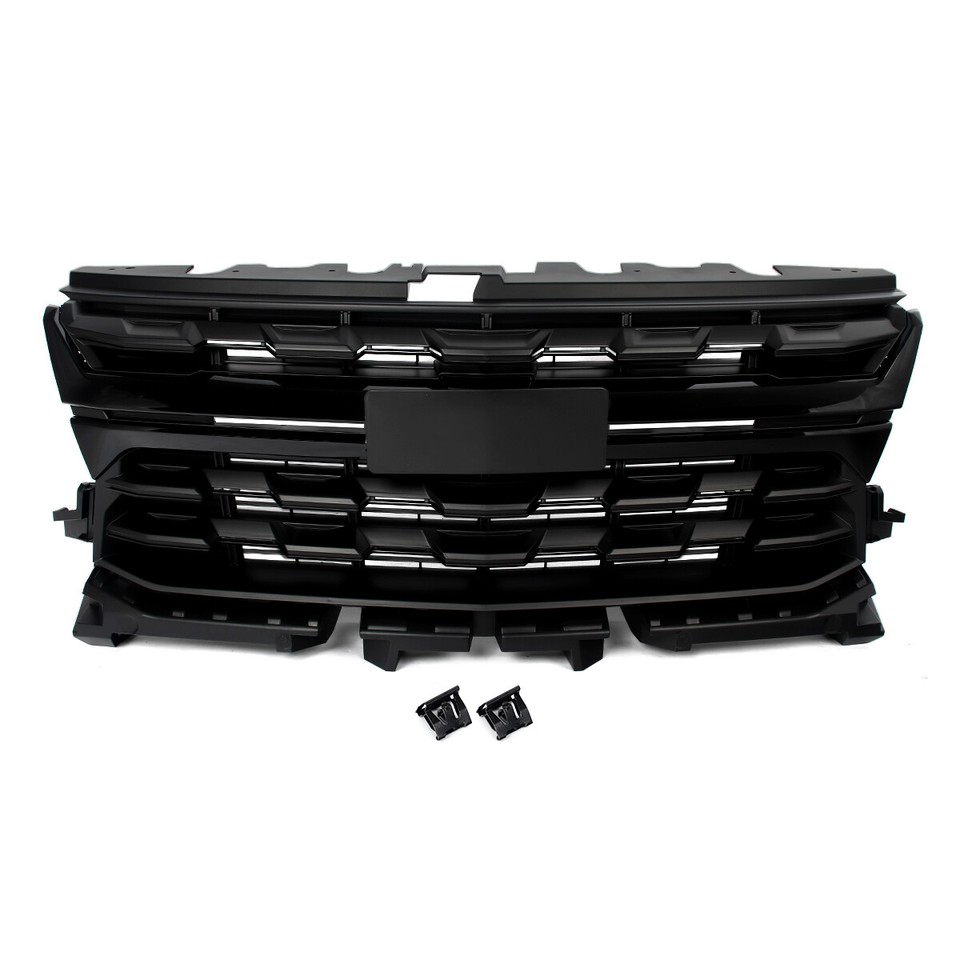 For 2021-2022 Chevrolet Chevy Colorado Gloss Black Front Bumper Grille ...