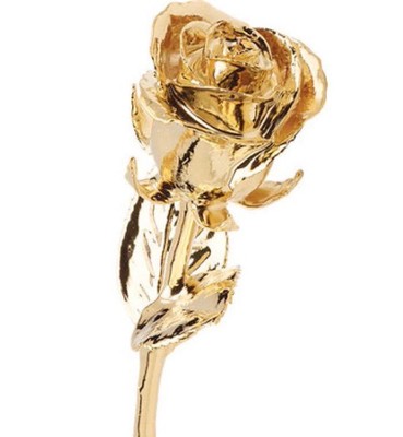 24K Gold Fully Dipped Rose in 24K Yellow, 24K Rose Gold or Platinum 12 ...