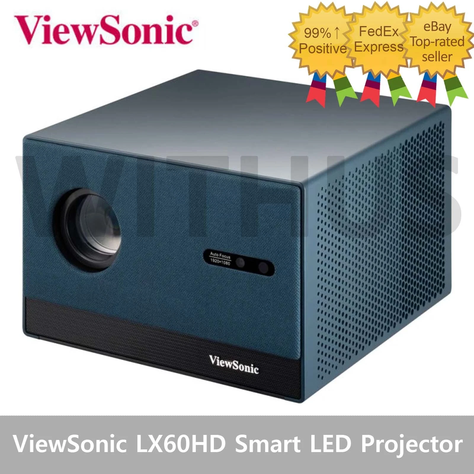 ViewSonic LX60HD 1080p Smart LED Projector with Built-in Google TV | eBay