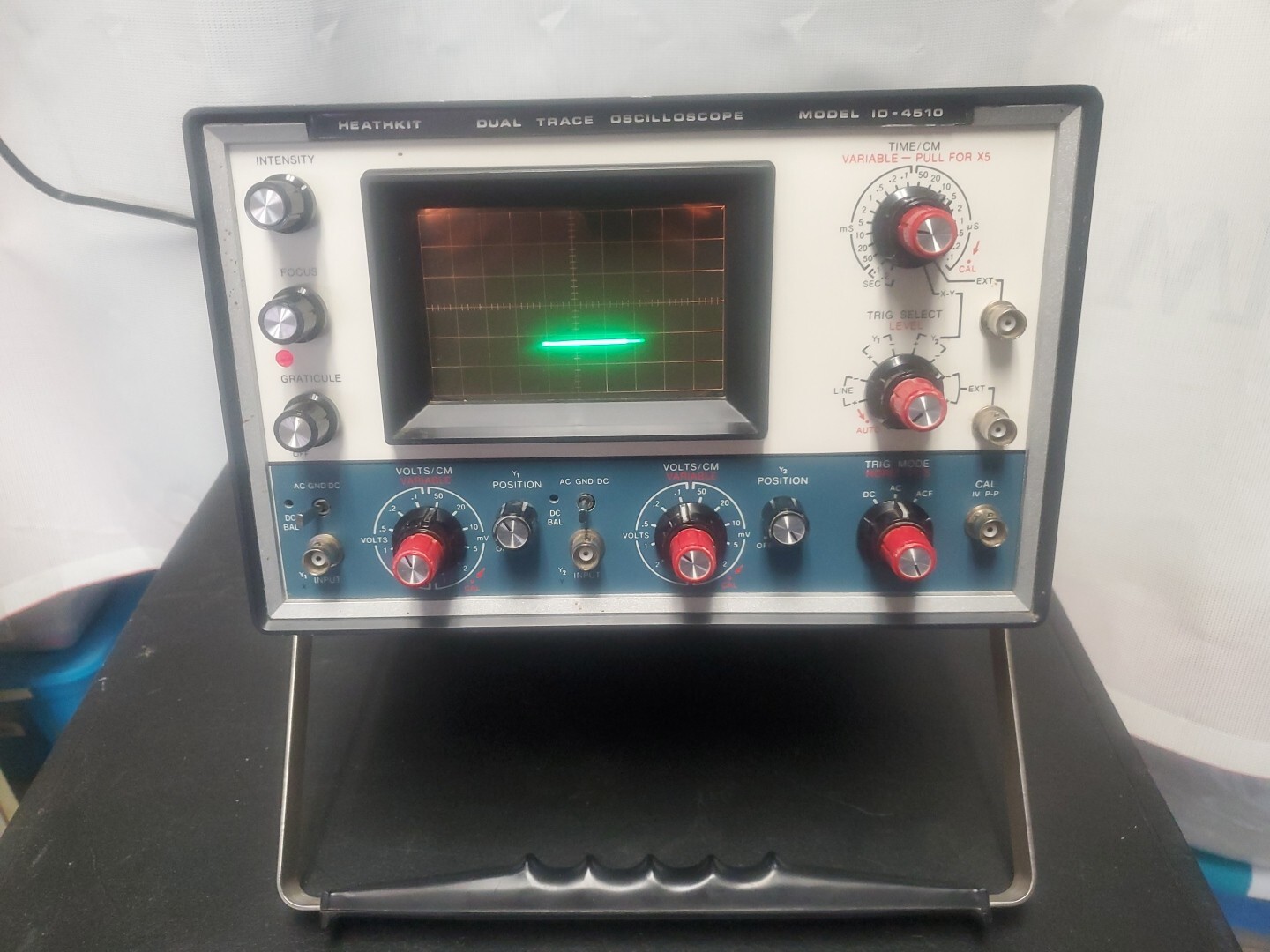 HEATHKIT DUAL TRACE OSCILLOSCOPE MODEL IO-4510 (untested/power On) | eBay