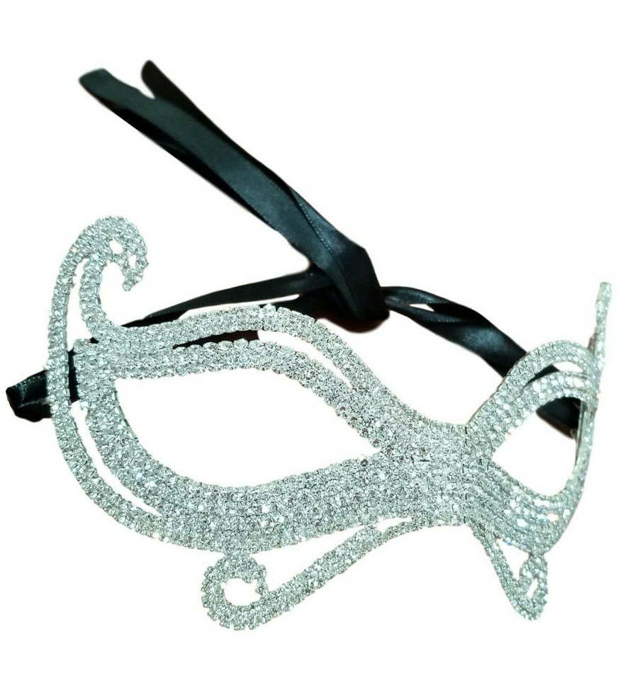Full Rhinestone Crystal Masks Silver Gold Wedding Masquerade Mask | eBay
