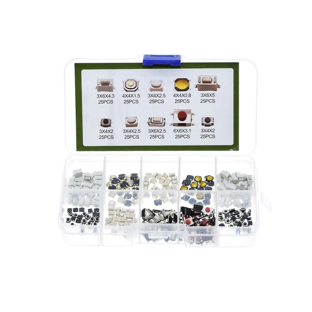 250pcs Car Micro Switches for Mini Remote Key Fob Push Button Repair ...
