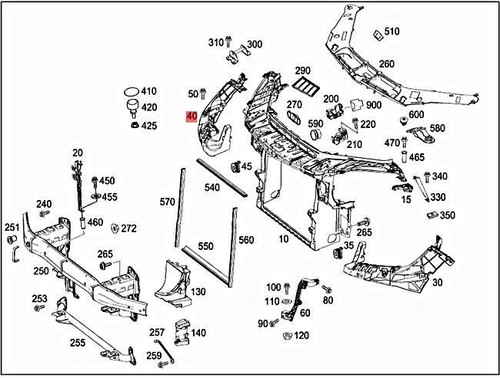 Genuine MERCEDES C292 W166 GLE W166 Coupe C292 Frame for lamp ...