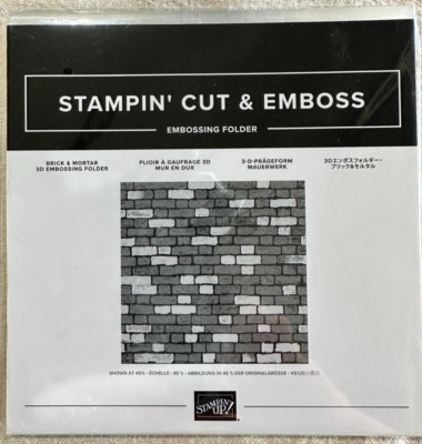 STAMPIN’ UP! Brick And Mortar 3D Embossing Folder NEW! | eBay