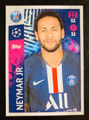 2019-20 Topps UEFA Champions League # 381 Neymar Paris St-Germain PSG ...