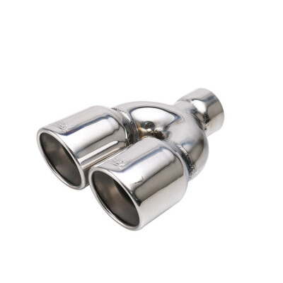 67mm ID 3.5'' OD Black Exhaust Pipe Tips Universal Dual Tip Stainless ...