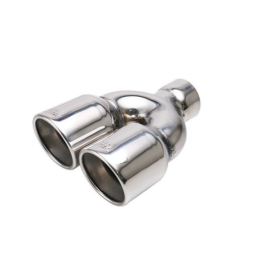 1PC 67mm ID 3.5'' OD Black Exhaust Pipe Tips Universal Dual Tip ...