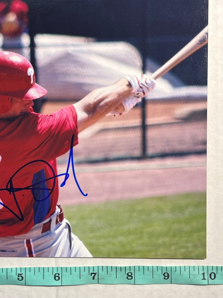 Vintage Photo Jason Donald Signed Philadelphia Phillies Baseball | eBay