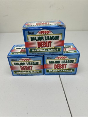 Lot Of x3 1990 Topps Major League Debut Baseball Card Box Set 169 Cards ...