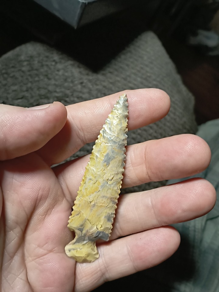 Authentic Missouri Mozarkite Serrated Cupp Point Indian Arrowhead Artifact | eBay