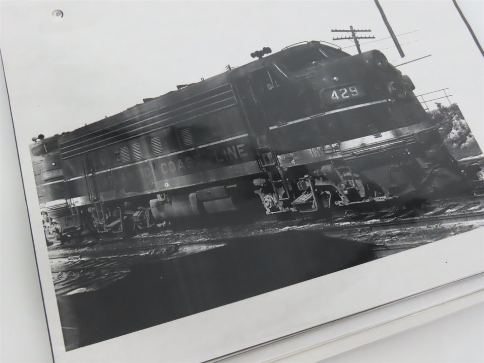 LOT of 30+ Photocopies of ACL Atlantic Coast Line Locomotives & Cars B ...