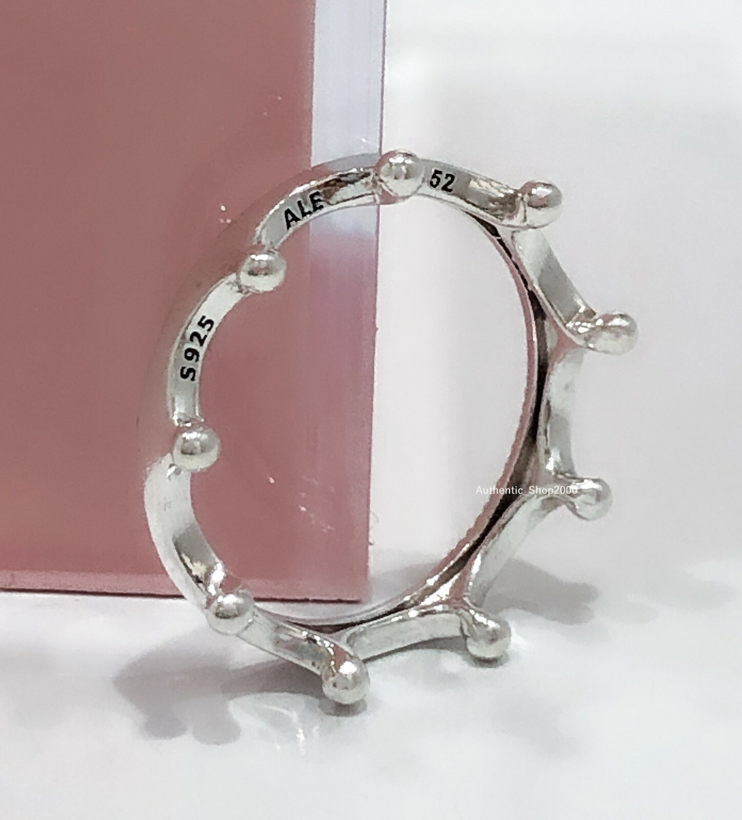 NEW Authentic PANDORA SS 925 Ale Polished Crown Stackable Ring ...