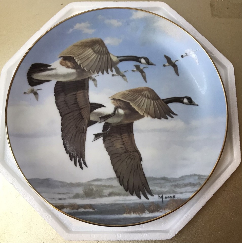 Complete Set of (8) Danbury Mint Plates: Ducks Taking Flight by David ...