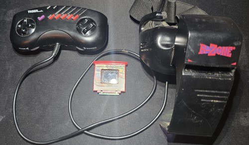 Tiger R Zone VR Headset System Console w Daytona USA untested Good ...