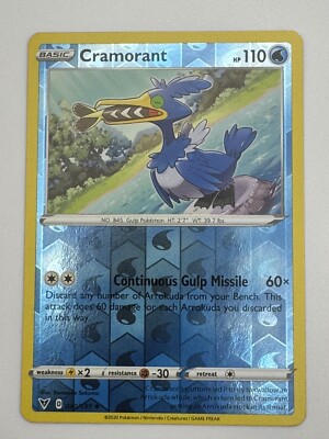 Pokemon TCG Vivid Voltage Card Cramorant 040/185 Reverse Holo | eBay