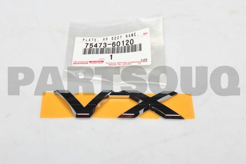 7547360120 Genuine Toyota PLATE, REAR BODY NAME, NO.3 75473-60120 | eBay