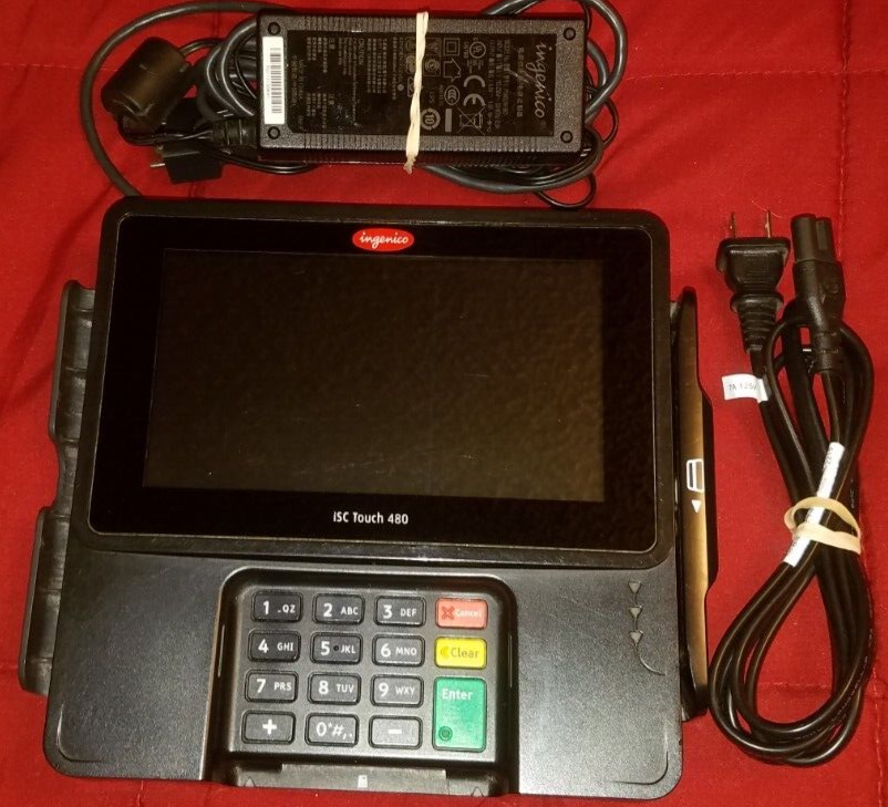 Ingenico Model E ISC480 Point of Sale Card Terminal | eBay