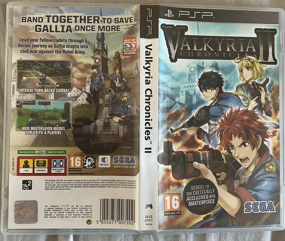 Valkyria Chronicles Ii Psp