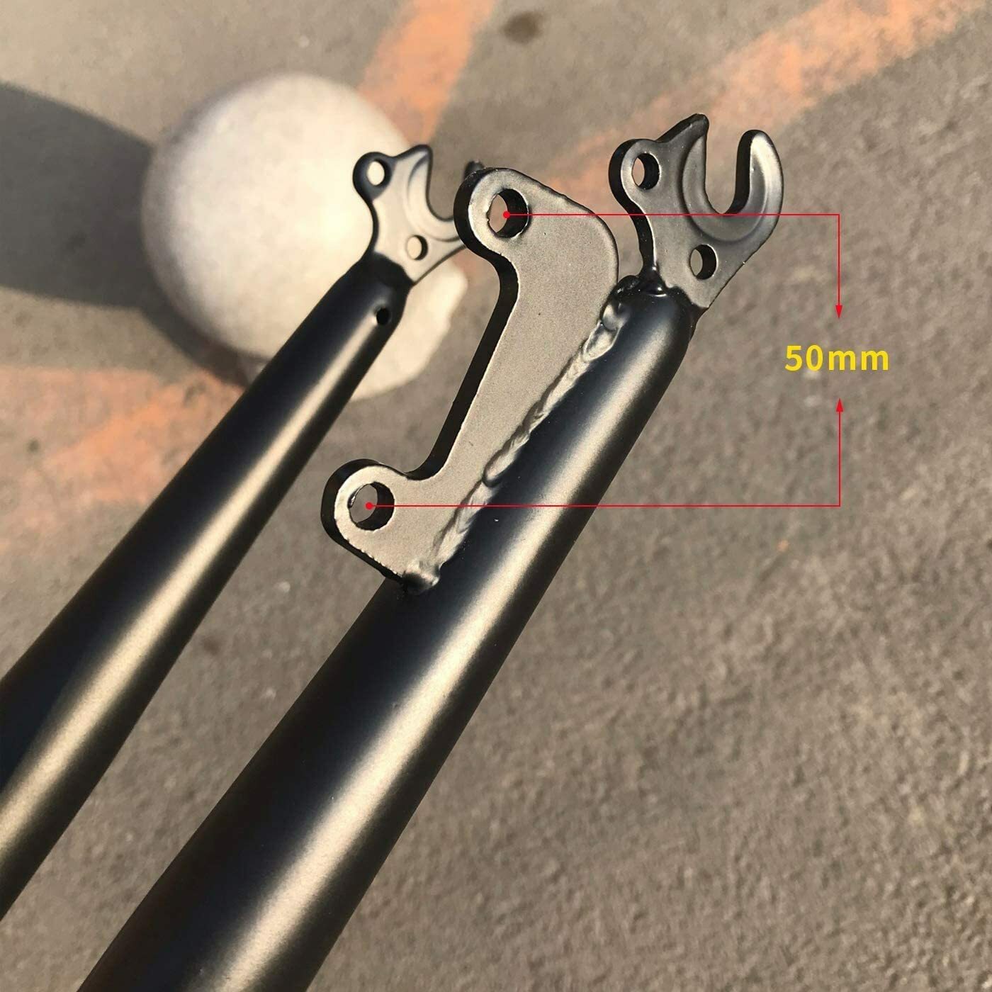 CDHPOWER 1-1/8" Threadless 26" Bicycle Fork Fixed MTB Road Cruiser Bike ...