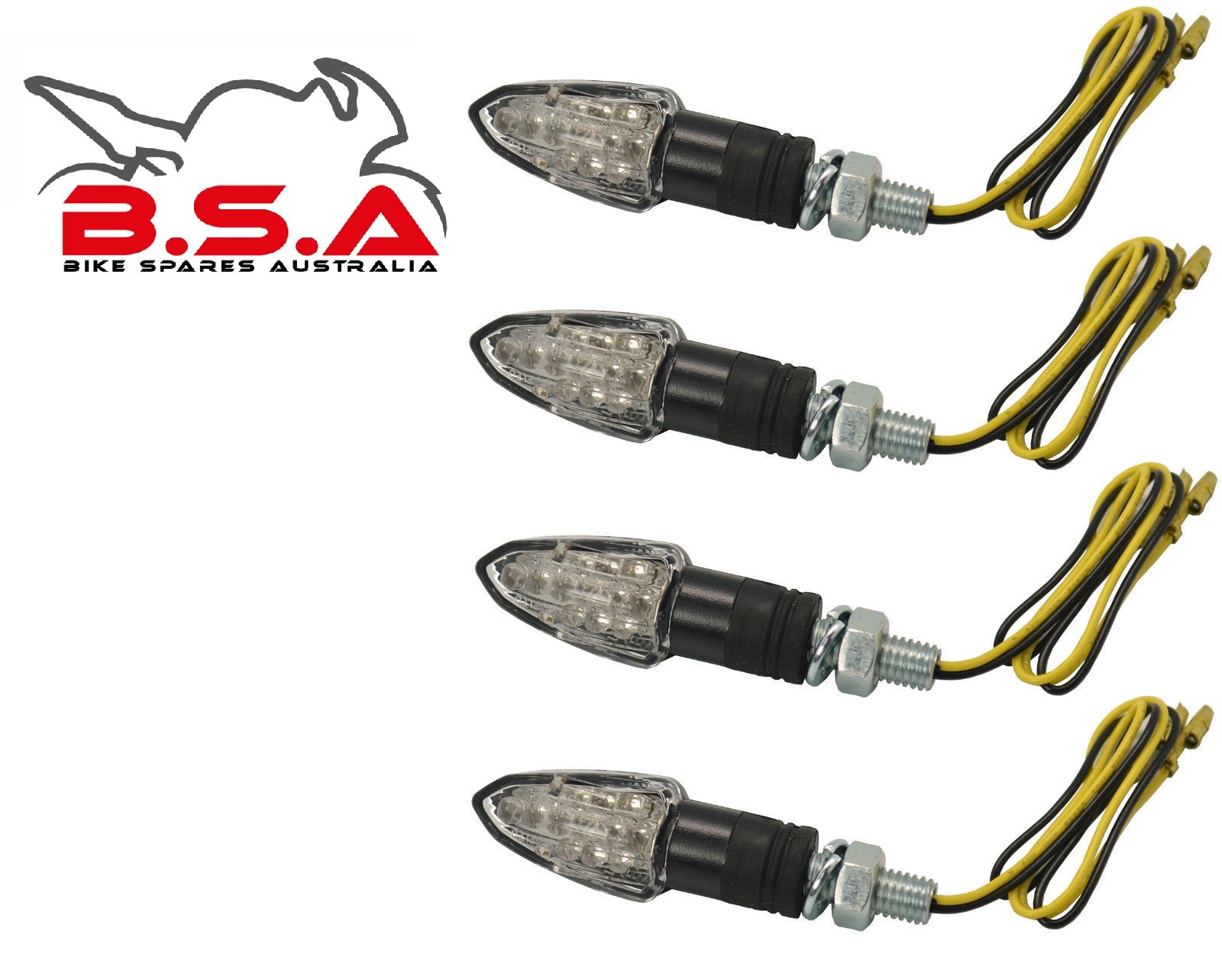 Mini LED Indicators Motorcycle Motorbike LED Blinkers Yamaha Honda ...