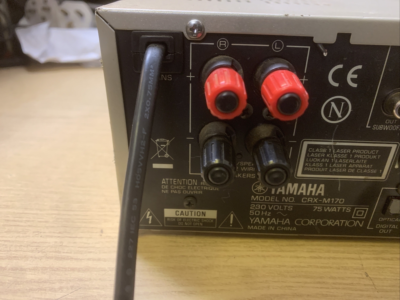 Yamaha CRX-M170 Natural Sound CD Player and Radio Receiver - Faulty ...