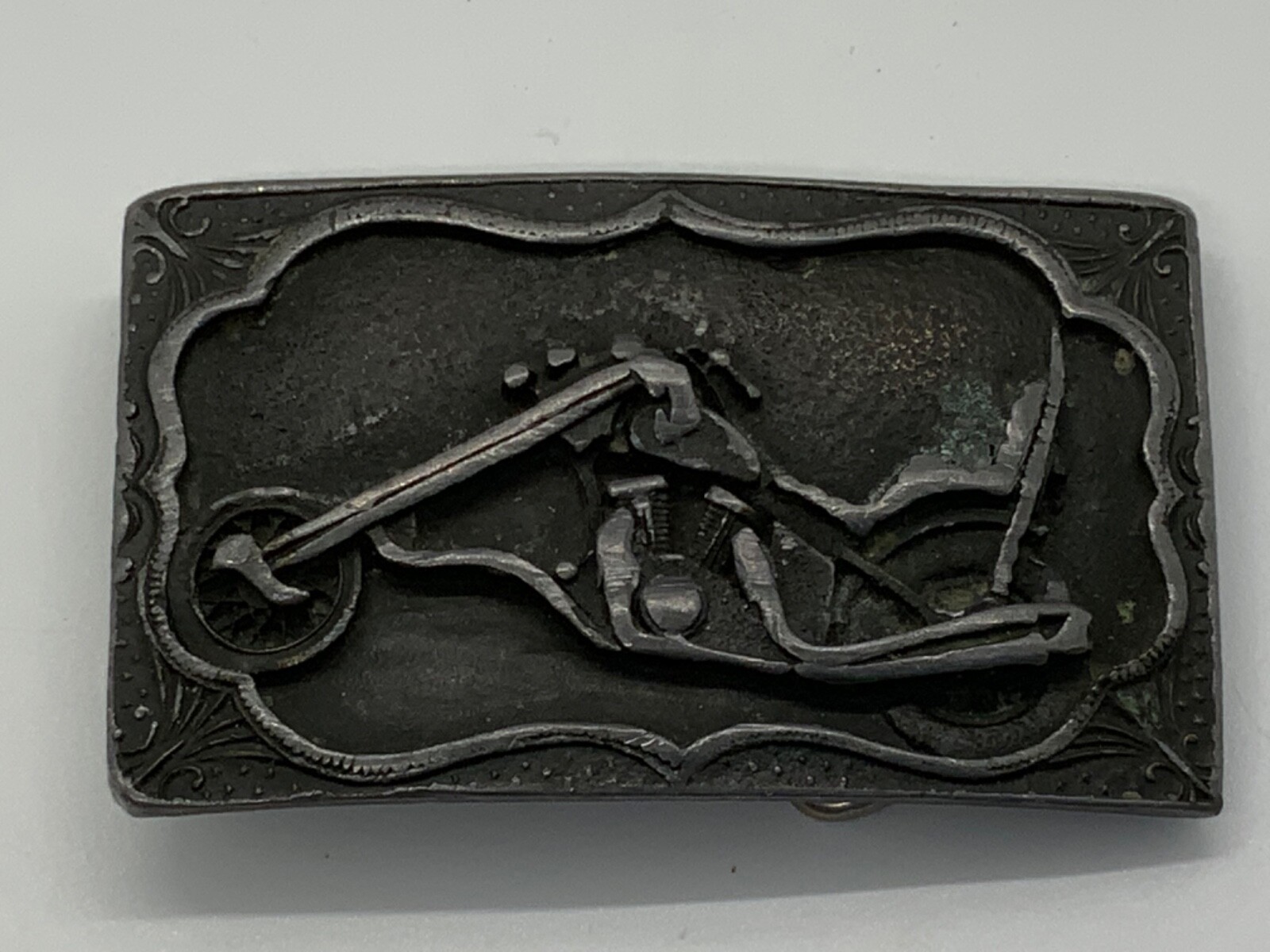 Vintage Chopper Motorcycle Easy Rider Biker Belt Buck… - Gem