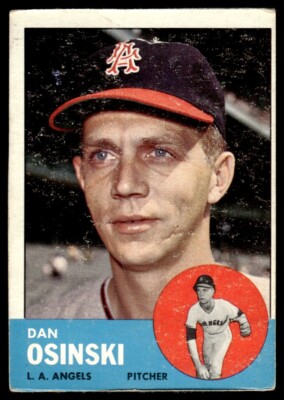 1963 Topps Baseball Card Dan Osinski Los Angeles Angels #114 A | eBay