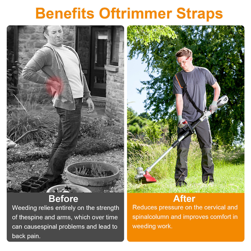 Adjustable Shoulder Strap Harness Belt for Trimmer Lawn Weed Eater ...