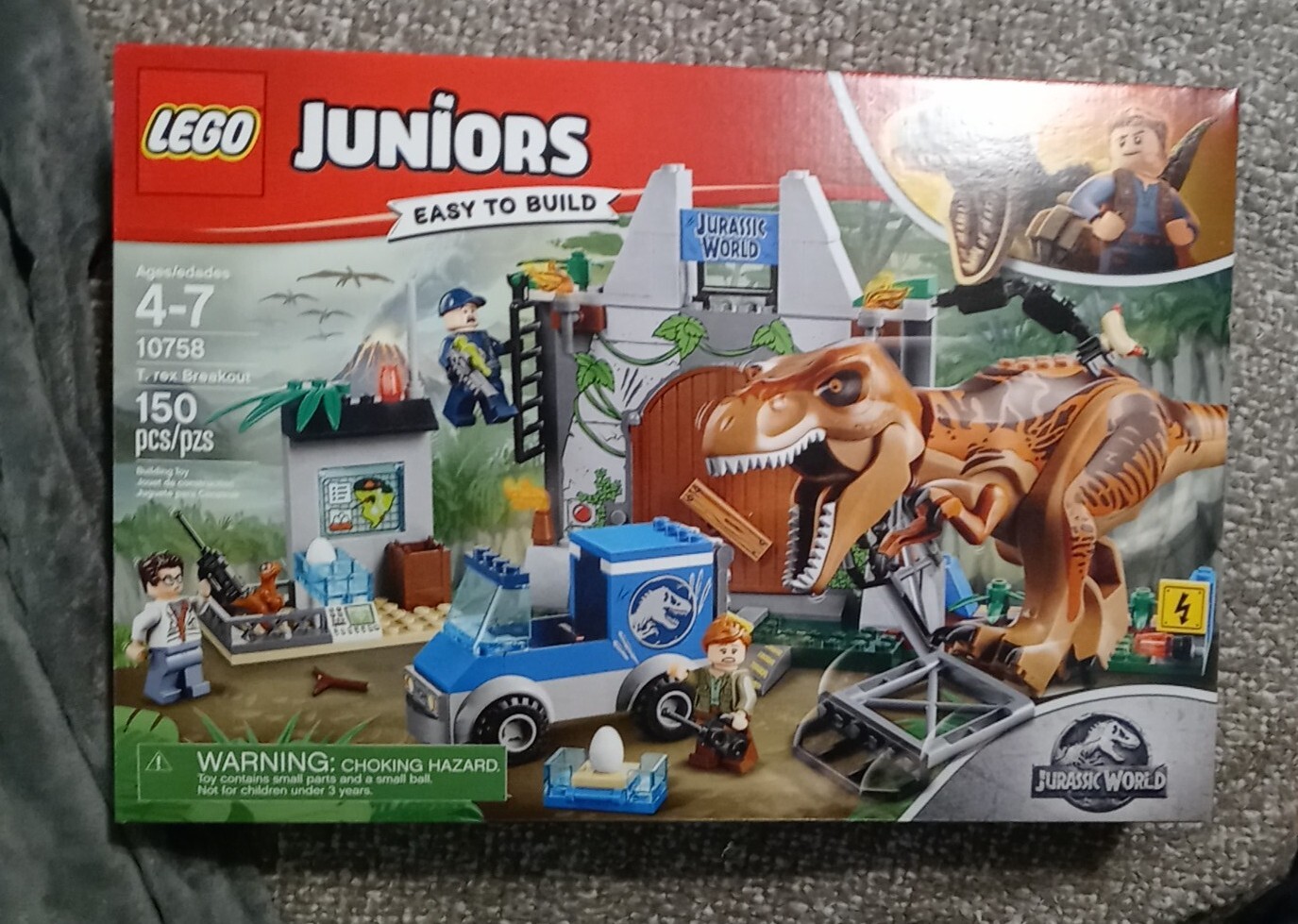 LEGO Juniors Jurassic World T Rex Breakout 10758 New Sealed | eBay